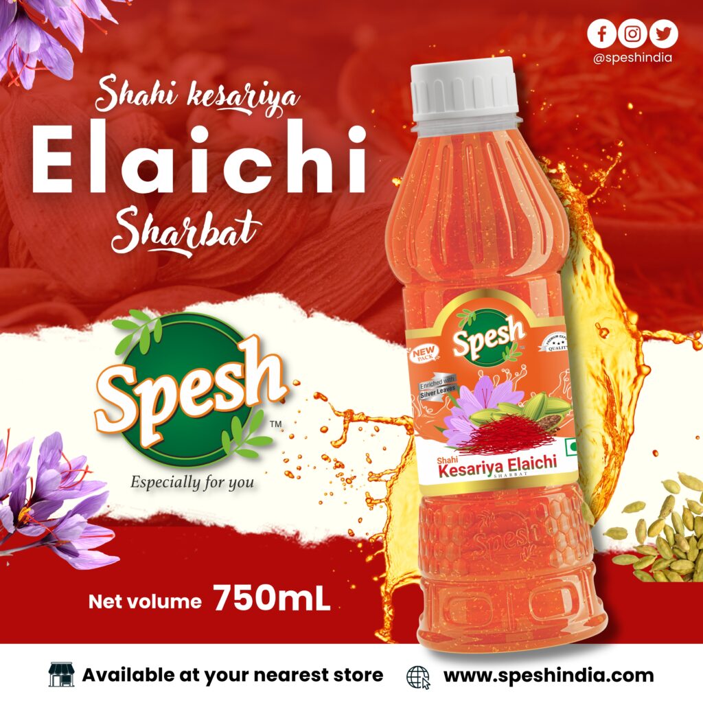 SHAHI KESARIA ELAICHI – SHARBAT – SPESH INDIA